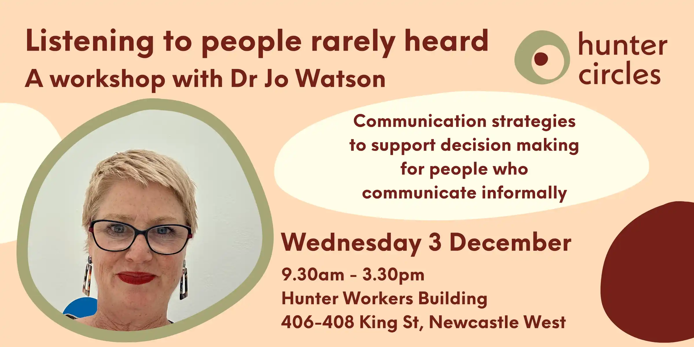 Listening to people rarely heard – presented by Dr Jo Watson – Hunter ...